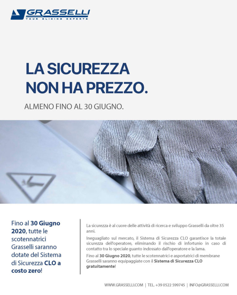 Until June 30, CLO Safety System becomes FREE OF CHARGE – Grasselli